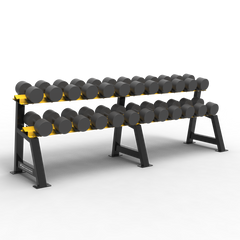BFS - D1 STORAGE - 2 TIER DUMBBELL RACK (8'4") SADDLES (12 PAIR ...